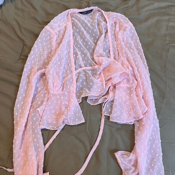 SHEIN | Tops | Shein Pink Crop Top | Poshmark